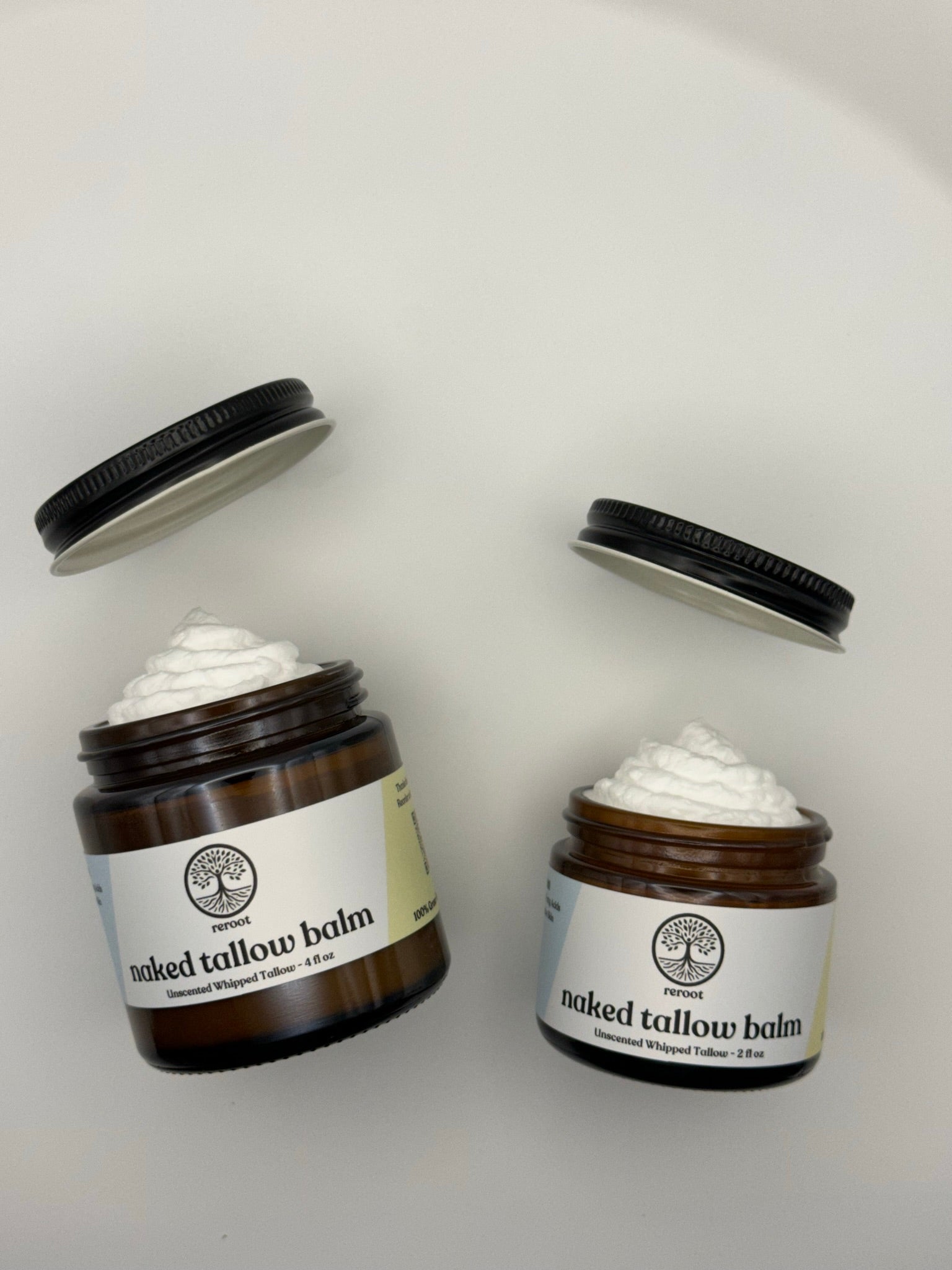 Naked Tallow Balm - 1 Ingredient - 100% Grass-Fed Tallow - Unlimited U – Reroot Organics
